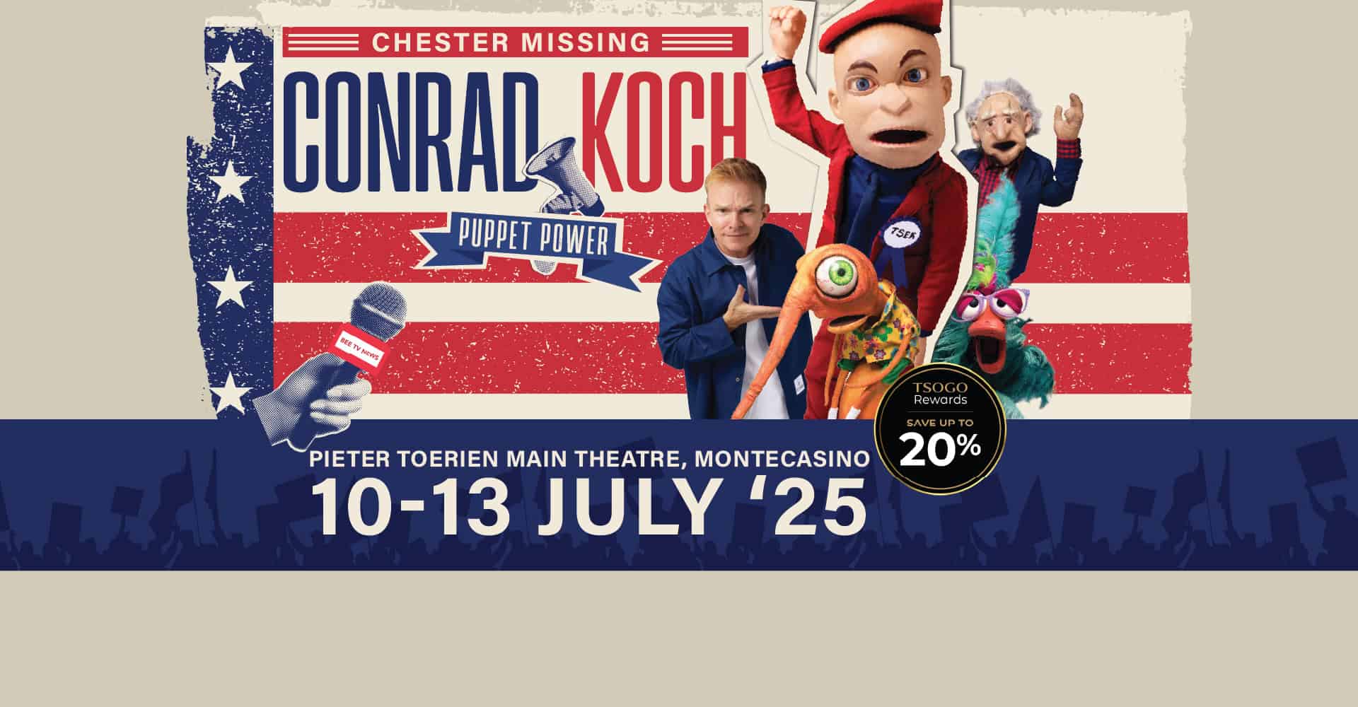 Conrad Koch in Puppet Power! Montecasino