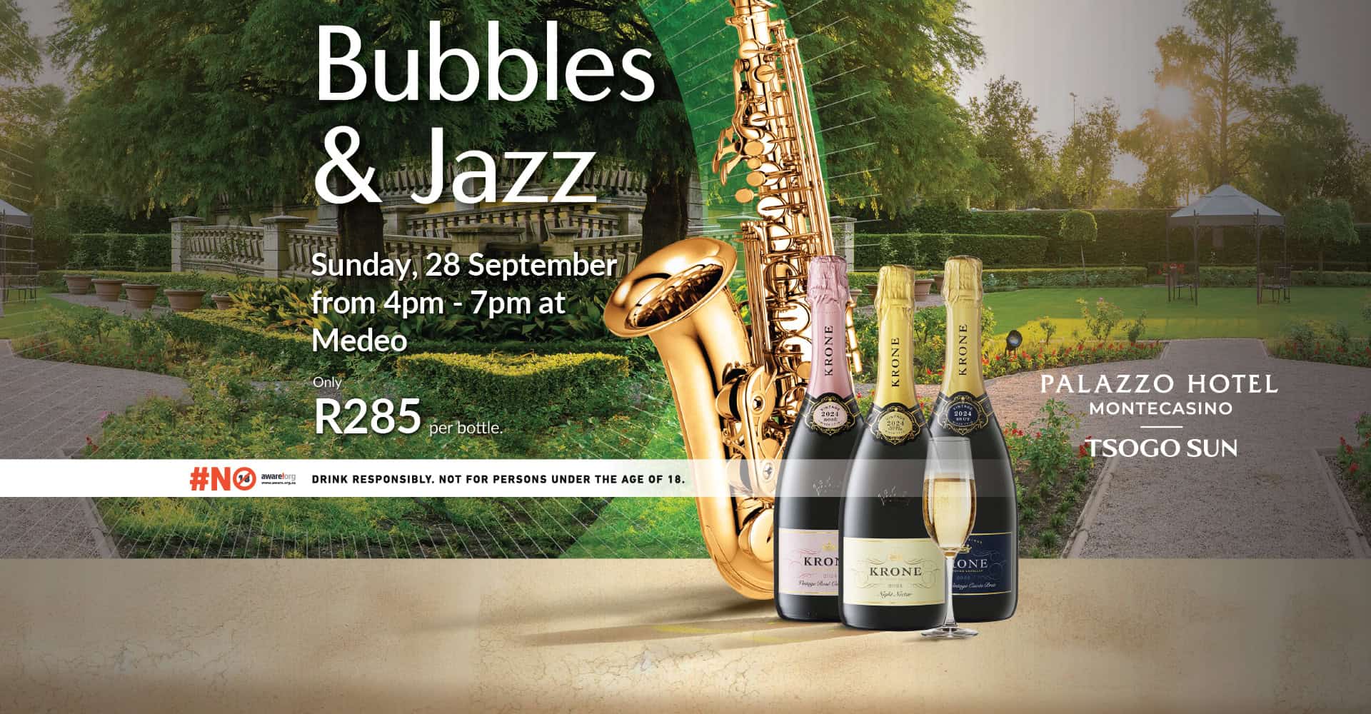 Bubbles and Jazz with Krone - Montecasino